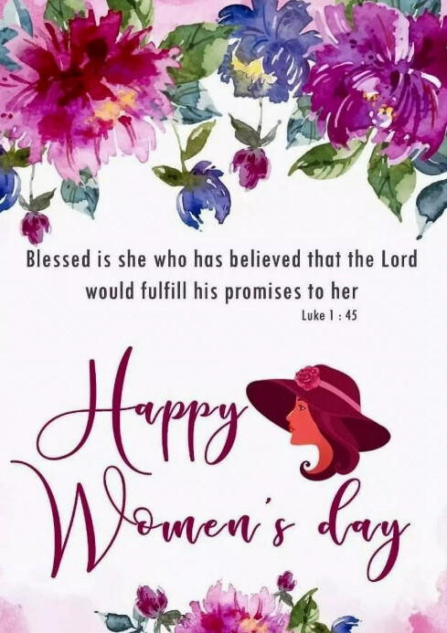 Plantilla de White Maximalist Happy Women's Day A4 | PosterMyWall