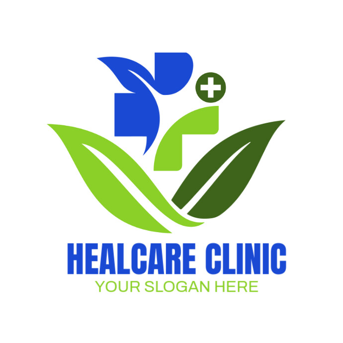 White Maximalist Health Care Logo Template | PosterMyWall