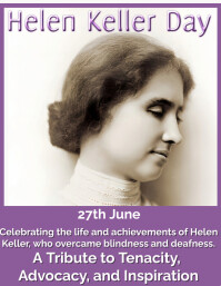 Helen Keller day flyer Template | PosterMyWall