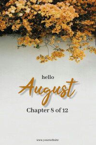 Hello August 2024 Poster Template | PosterMyWall