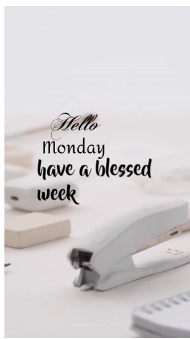 White Maximalist Hello Moday Instagram Reel Template | PosterMyWall