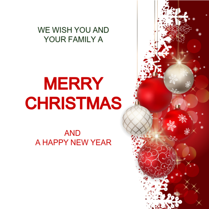 White Maximalist Holiday Wish Card Instagram Post Template | PosterMyWall