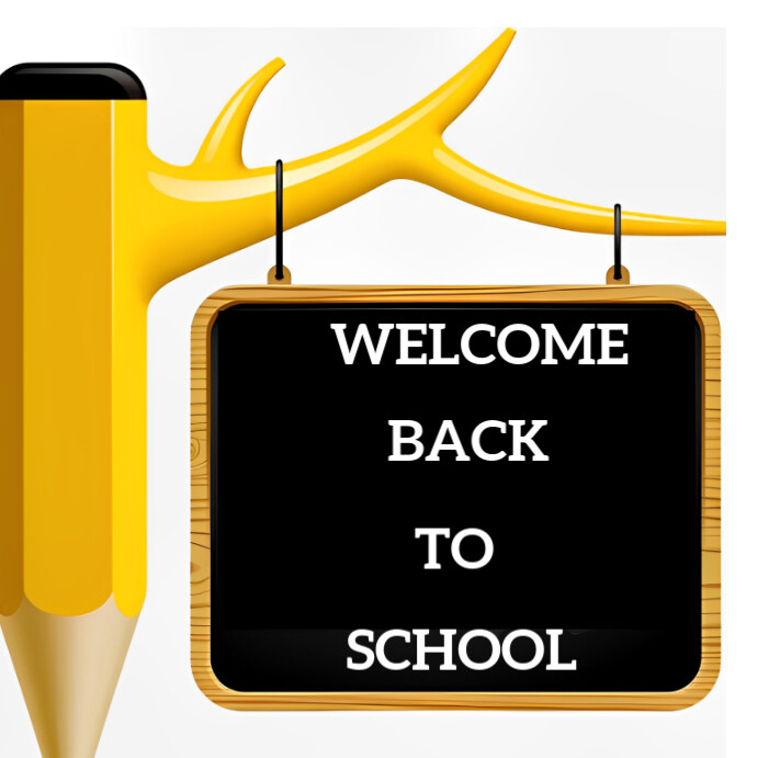 White Maximalist Instagram Post welcome back to school template ...