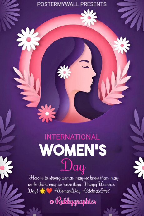 Copy of White Maximalist International Women's Day Poster | PosterMyWall