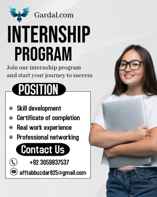 White Maximalist Internship Flyers Instagram Portrait Template ...