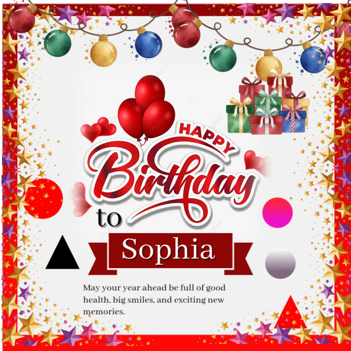 White Maximalist Joyful Birthday Card Design Instagram Post Template ...