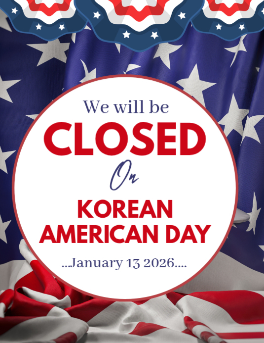 White Maximalist Korean American Day Flyer (us Letter) Template ...