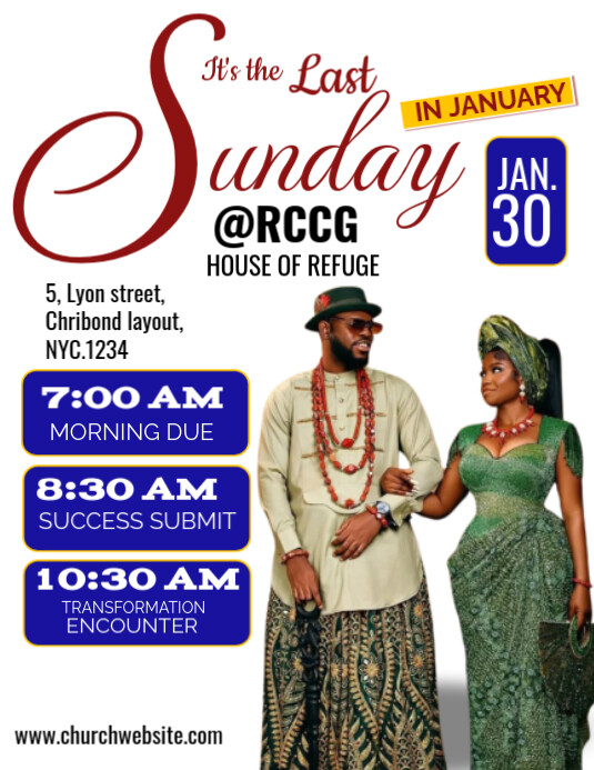 Copy of White Maximalist Last Sunday Service Instagram Post | PosterMyWall