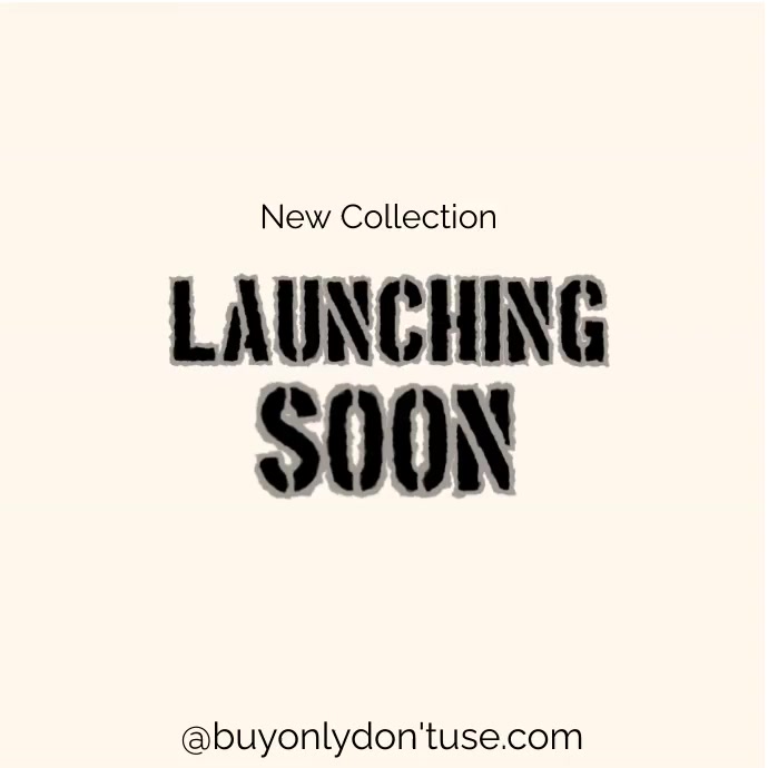 Copy of White Maximalist Launching Soon Video Ads Squ | PosterMyWall