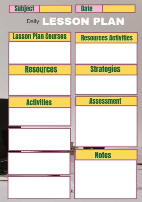 White Maximalist Lesson Plans For Today Again And Tomorrow Guidelines ...