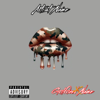 White Maximalist Lips Album Cover Album Cover Template | PosterMyWall