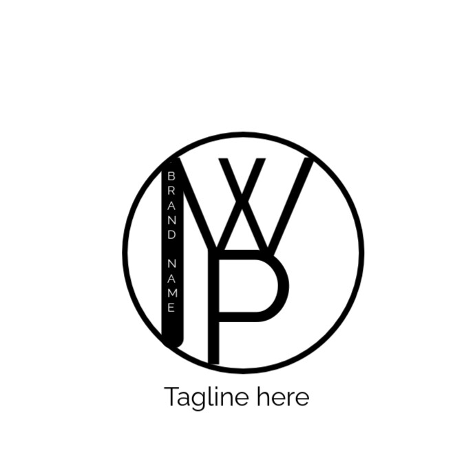 White Maximalist Logo Design Logo Template | PosterMyWall