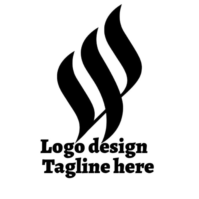 White Maximalist Logo Design Template | PosterMyWall