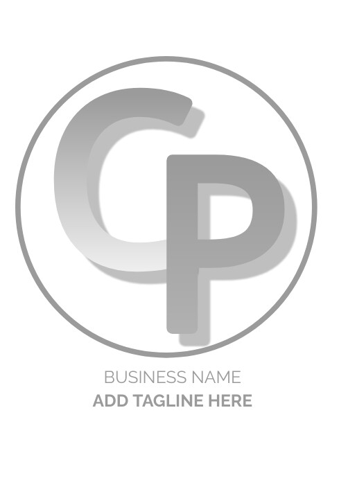 WHITE MAXIMALIST LOGO NAME A2 Template | PosterMyWall