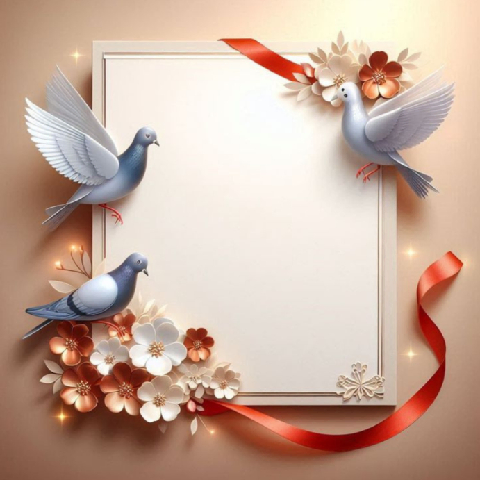 White Maximalist Luxury Invitation Frame Instagram Post Template ...