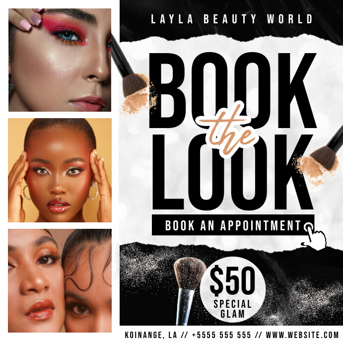 Copy of White Maximalist Makeup Artists Instagram Pos | PosterMyWall