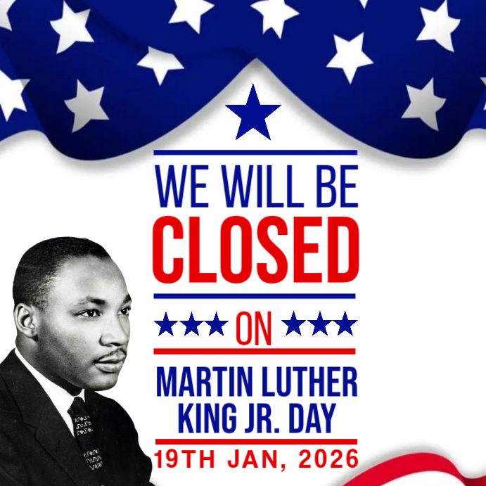 Plantilla de White Maximalist Martin Luther Closed Instagram Post ...