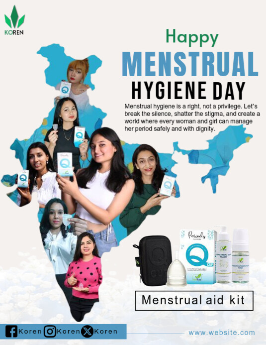 Copy of White Maximalist Menstrual Hygiene Day Flyer (us Letter ...