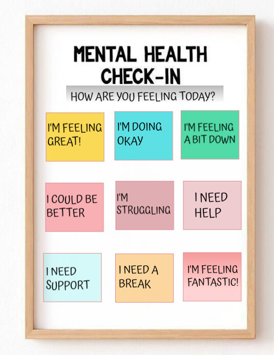 Copy of White Maximalist Mental Health Check In Flyer (us Letter ...