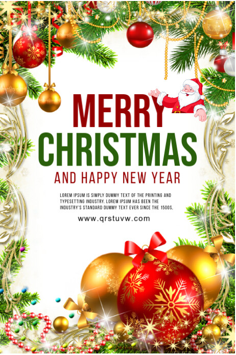 White Maximalist Merry Christmas/happy New Year/lighting/xmas Magic ...