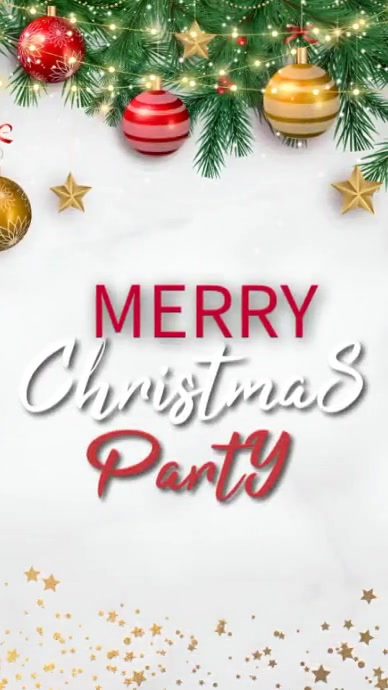 White Maximalist Merry Christmas Instagram Reel Template | PosterMyWall