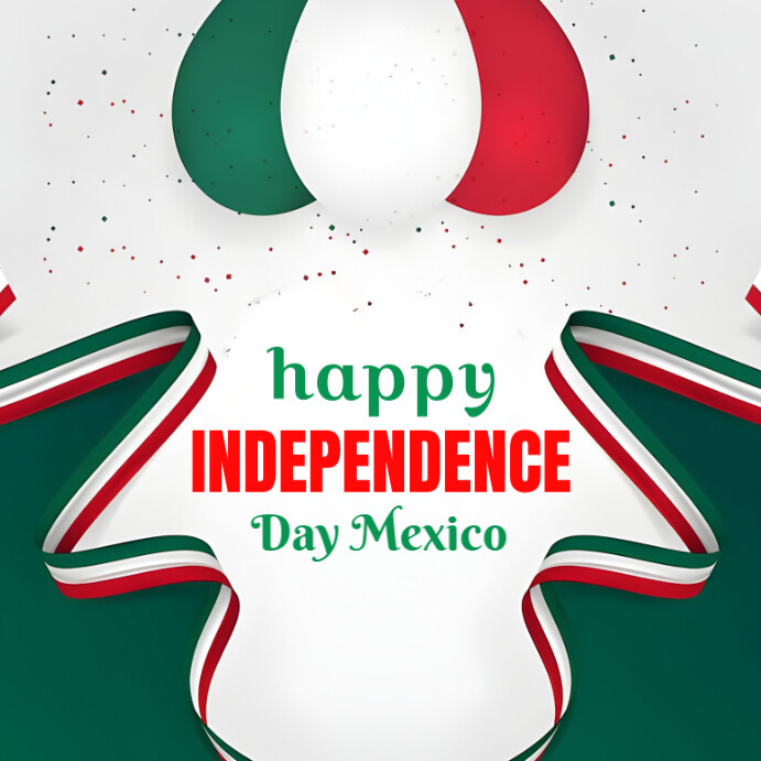 White Maximalist Mexican Independence Day Instagram Post Template ...