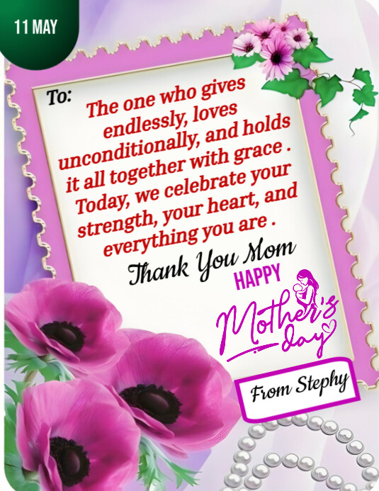Copy of White Maximalist Mother's Day Letter Flyer (us Letter ...