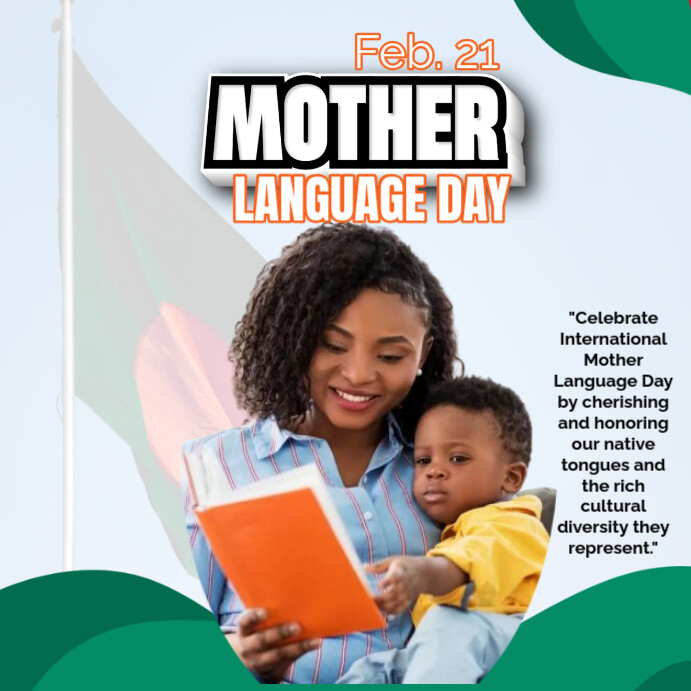 Copy of White Maximalist Mother Language Day Instagram Post | PosterMyWall