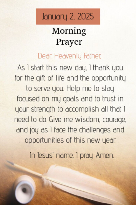 Copy of White Maximalist My Daily Prayer Poster | PosterMyWall