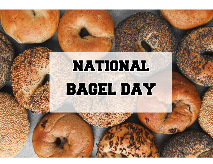 Copy of White Maximalist National Bagel Day Flyer (us Letter ...