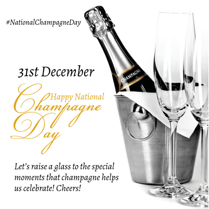 Copy of White Maximalist National Champagne Day Instagram Post ...