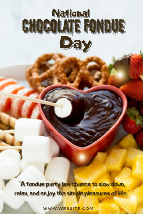 National Chocolate Fondue Day Vegan Chocolate Fondue