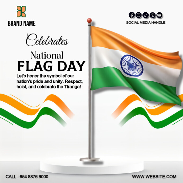 Copy of White Maximalist National Flag Day Instagram Post | PosterMyWall