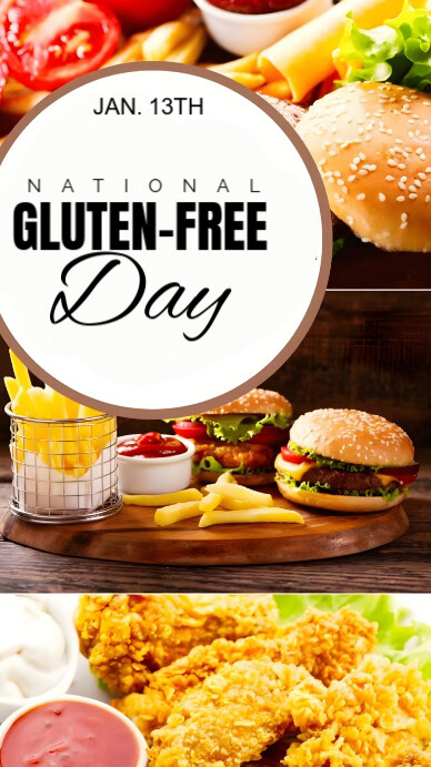 White Maximalist National Gluten-free Day Instagram Story Template ...