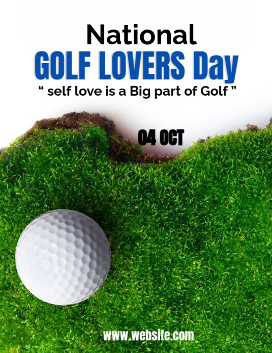 Copy of White Maximalist National Golf Lovers Day Flyer (us Letter ...