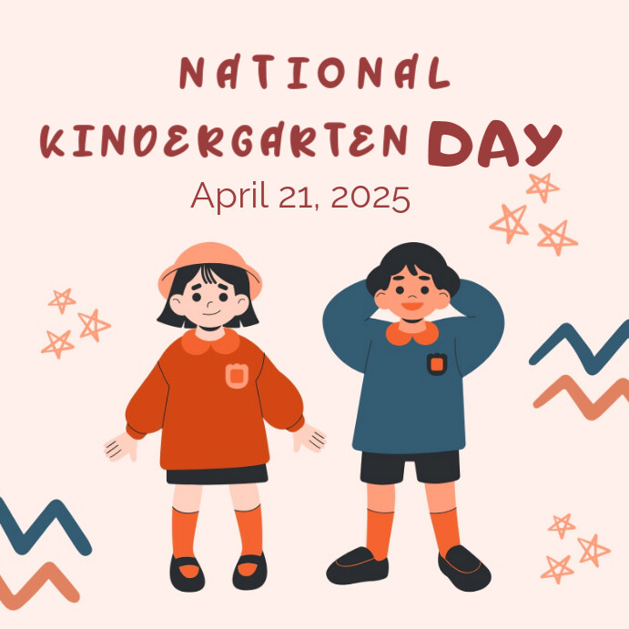 Copy of White Maximalist National Kindergarten Day Instagram Post | PosterMyWall