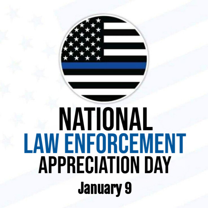 Copy of White Maximalist National Law Enforcement Day Instagram Post ...