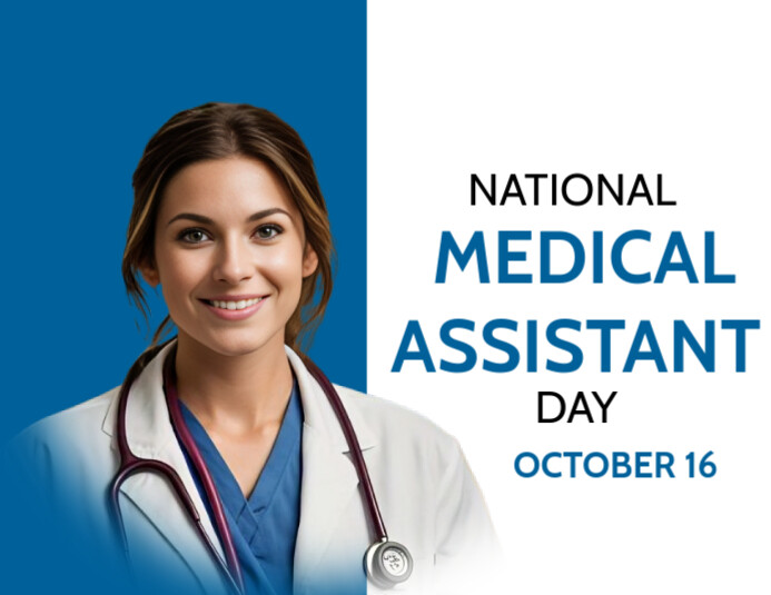 Plantilla de White Maximalist National Medical Assistant Day Flyer (us ...