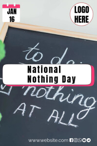 National nothing day Template | PosterMyWall
