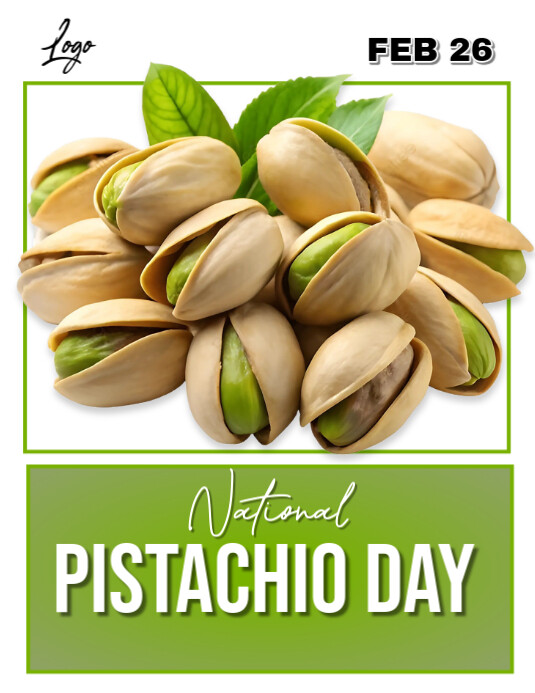 Copy of White Maximalist National Pistachio Day Flyer (us Letter ...