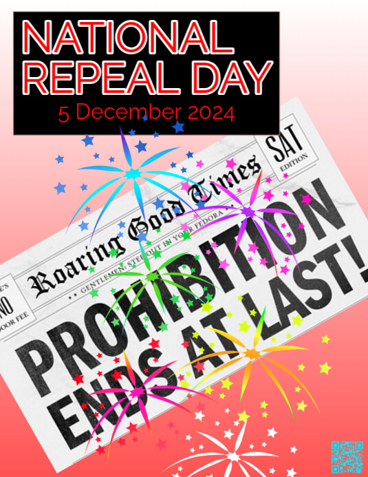 White Maximalist National Repeal Day Flyer (us Letter) Template ...