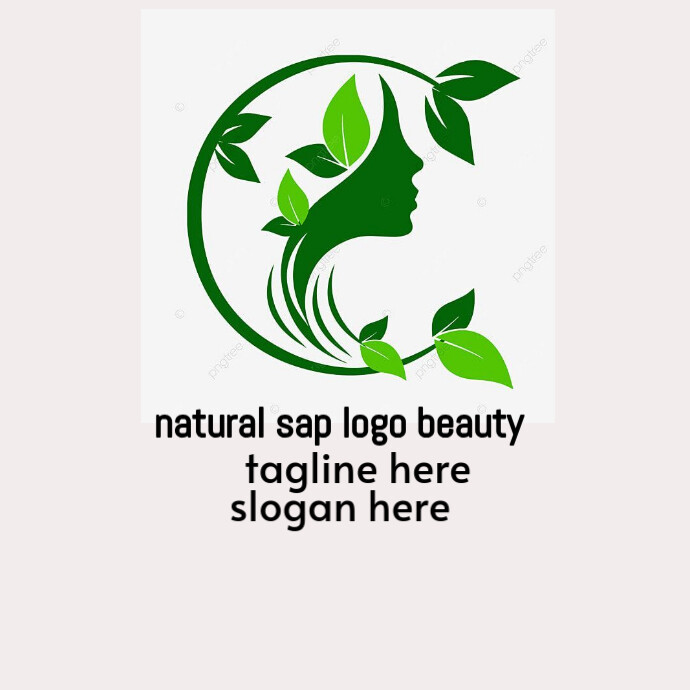 White Maximalist Natural Sap Logo Beauty Logo Template | PosterMyWall