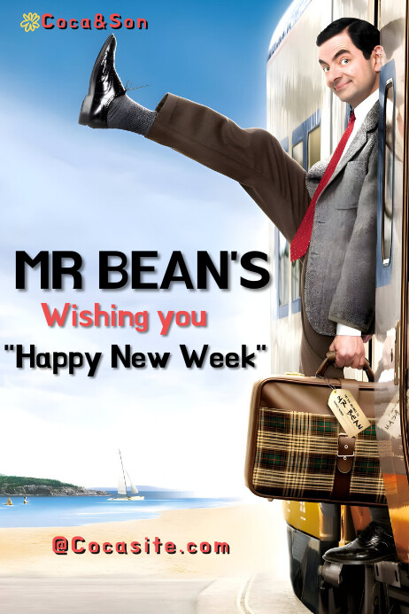 White Maximalist New Week Poster Template | PosterMyWall