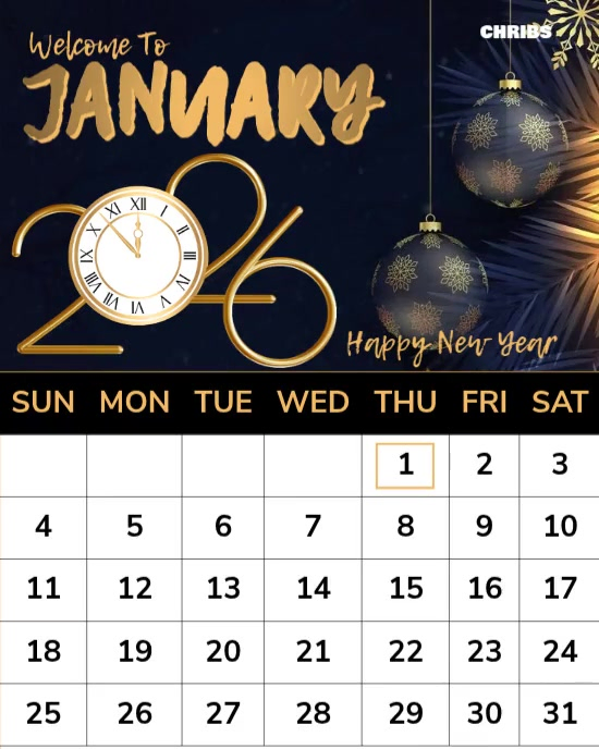 White Maximalist New Year Countdown Calendar Template Instagram ...