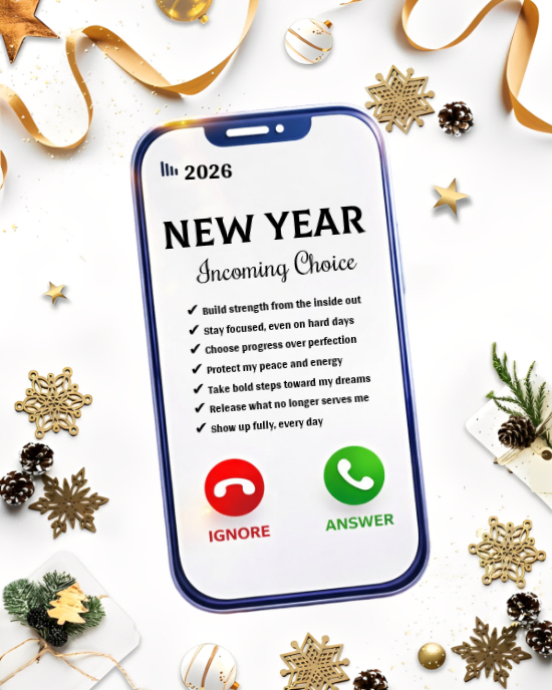 White Maximalist New Year Resolution Instagram Portrait Template ...