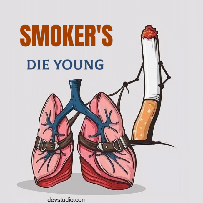 Copy of White Maximalist No Smoking Sing Logo | PosterMyWall