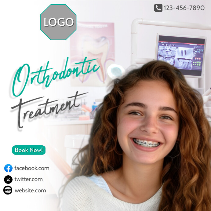 White Maximalist Ortho Instagram Post Template | PosterMyWall