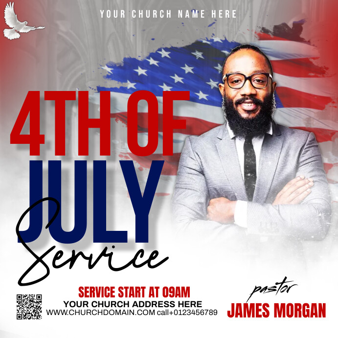 White Maximalist Party Flyer Instagram Post Template | PosterMyWall