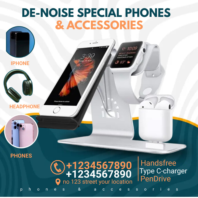 Copy of White Maximalist Phone And Accessories Sales | PosterMyWall