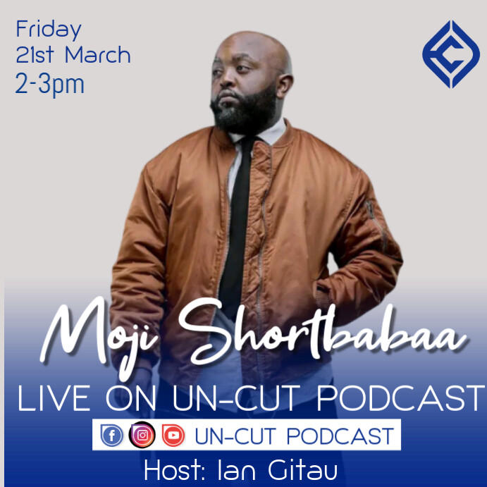 White Maximalist Podcast Interview Flyer Instagram Post Template ...